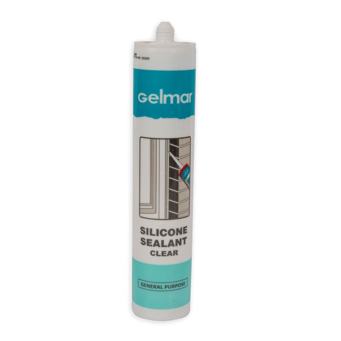 Gelmar Silicone Sealant, Clear, 260ml