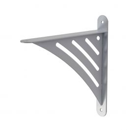 Shelf Bracket, Slatted, White, 194mm x 200mm