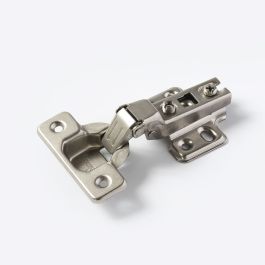Hinge, Gelmar, Half Overlay 110°, 10mm, 4 Hole Plate, Slide-On