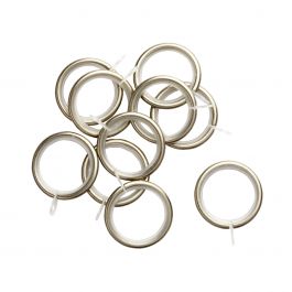 Steel Rod Metal Rings, Silver, 32mm, 10 Pieces