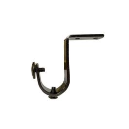Steel Rod Metal Ceiling Bracket, Single, Brushed Bronze, 25mm