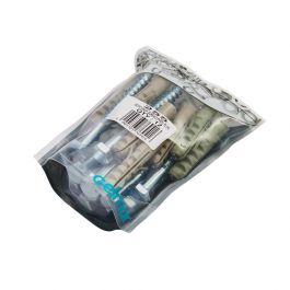 Coach Screws with Plugs, M8 x 75mm, 12 Pieces