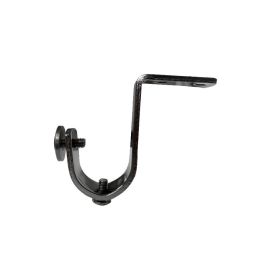 Steel Rod Metal Ceiling Bracket, Single, Black, 25mm