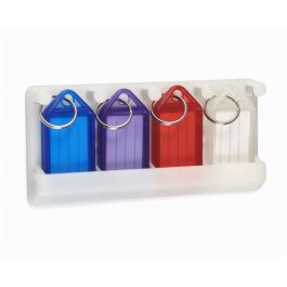 Key Tags with Rack, 4 Pieces