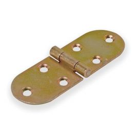 Round Back Flip Hinge 30mm Yellow Passivated
