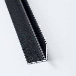 Angle Profile, Aluminium, Black, 25mm x 25mm x 2.5m