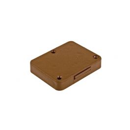 Plastic Lock, Brown Plastic, 20mm