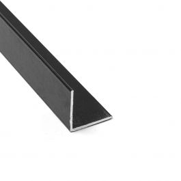 Angle Profile, Aluminium, Black, 25mm x 25mm x 2.5m