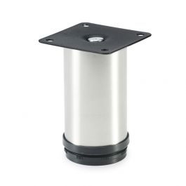 Round Leg, Eco, Adjustable, H100mm, Stainless Steel