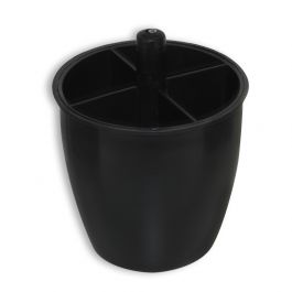 Cup Leg, H80mm x 80mm, Black Plastic
