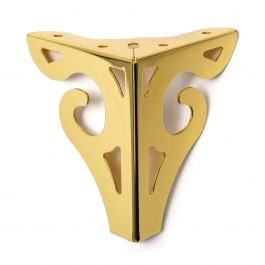 Fancy Leg, H120mm x 100mm x 100mm, Gold