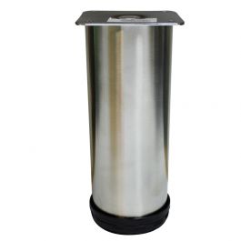 Wide Base Leg, Adjustable, H200mm x 76mm, Stainless Steel