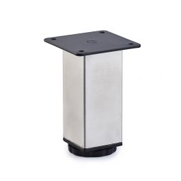 Square Leg, Adjustable, H100mm x 38mm, Stainless Steel