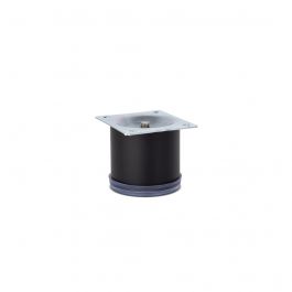 Straight Round Leg, Eco, H50mm x 50mm, Black