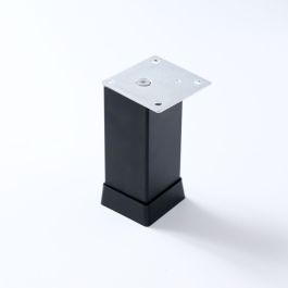 Square Leg, Adjustable, H100mm x 40mm, Black