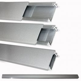 Roller Shutter Handle & Cover, 1m, Silver