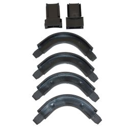Roller Shutter Handle Guides with 4 Corners, Black