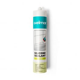 Gelmar Silicone Sealant, Clear, 260ml