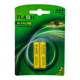 Flash Alkaline Batteries, AAA, 2 Pieces