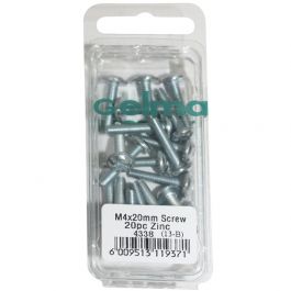 Machine Screws, M4 x 20mm, 20 Pieces