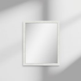 Mirror, White, Textured, 600mm x 400mm
