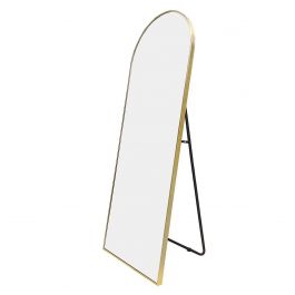 Mirror, Oval With Stand, Gold Frame, 1800mm x 600mm