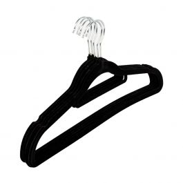 Velvet Hangers, Black, 5 Pieces