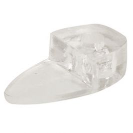 Glass Clips, Surface Mount, 4mm, 40 Pieces