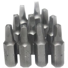 Square Bits, No.2 x 25mm, 10 Pieces