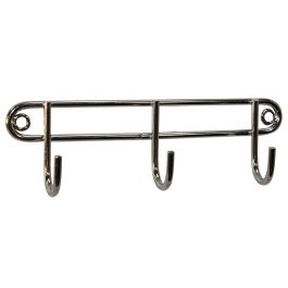 3 Hook Utility Rack, Stainless Steel