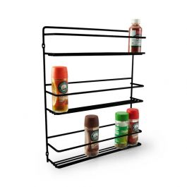 Spice Rack, Black, 3 Tier