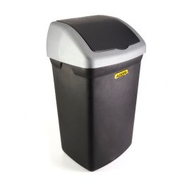 Addis Flip Top Bin, Black, 46L