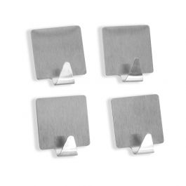 Square Hooks, Stainless Steel, 4 Pieces
