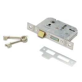 Yale 2 Lever Lock Body, Chrome Plated