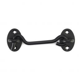 Cabin Hook, Stainless Steel, Black, 100mm