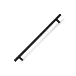 Hollow Stainless Steel Barrel Handle, Matt Black, 256mm