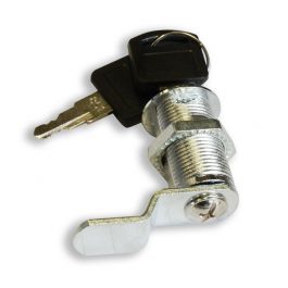 Cam Lock, Offset, 30mm, Key Different, Chrome Plated
