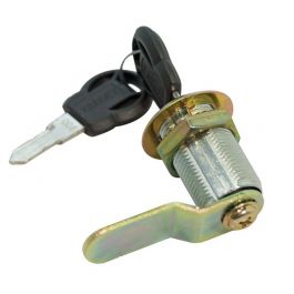 Cam Lock, Offset, 30mm, Key Different, Brass Plated