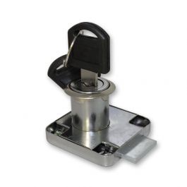 Drawer Lock, Key Alike, Chrome Plated