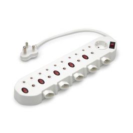 11 Way Multi-Plug, 5 x 3Pin, 5 x 2Pin, 1 x Schuko