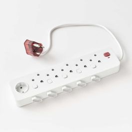 11 Way Multi-Plug, Surge Protector, 5 x 3Pin, 5 x 2Pin, 1 x Schuko