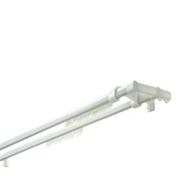 Curtain Track, Double, Steel, 2.5 Meter